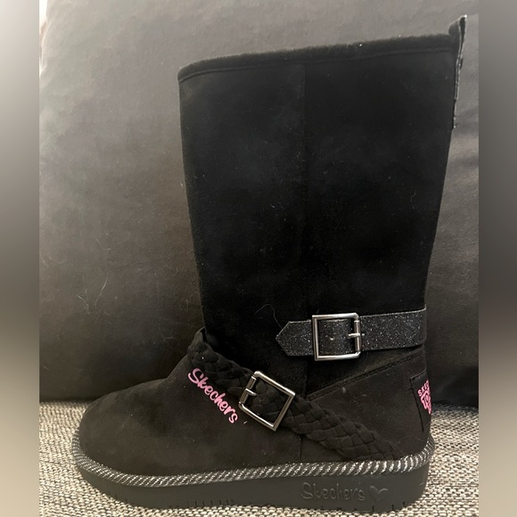 Skechers | Shoes | Nwot Skechers Toasty Toes Girls Black Boots | Poshmark